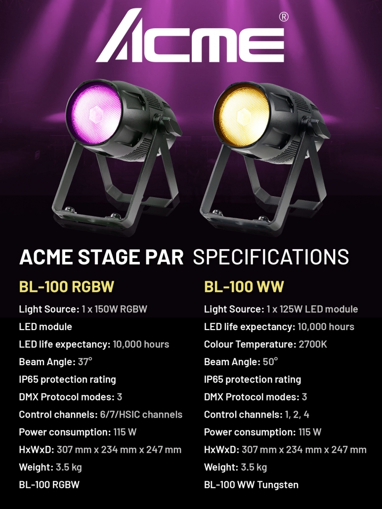 Acme Stage Par BL-100 | ULA Group
