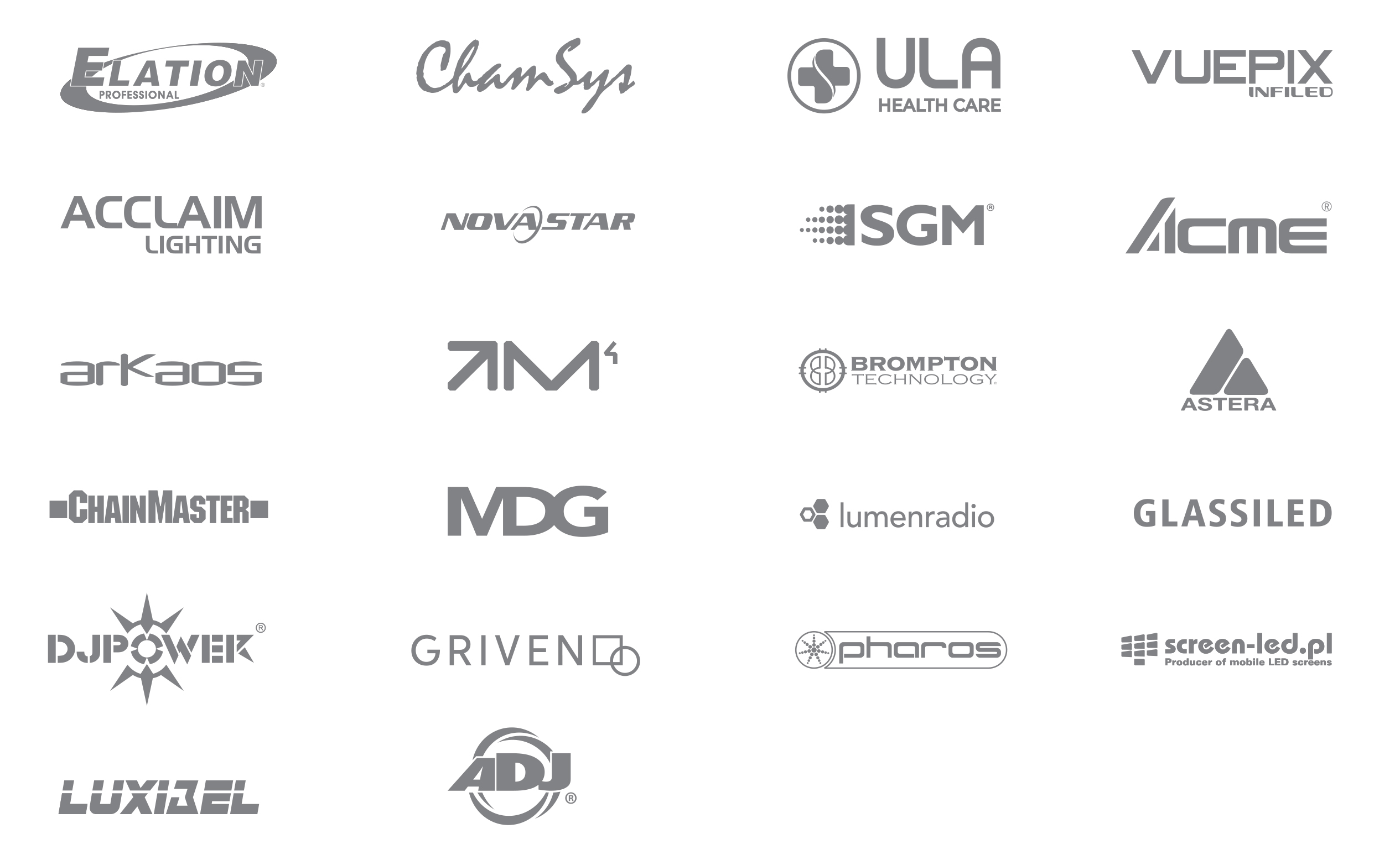 Brands | Professional LED Lighting Equipment | ULA Group