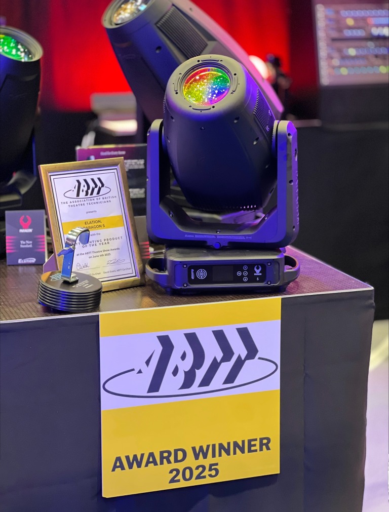 Elation’s PARAGON S Named Lighting Product of the Year at ABTT Theatre ...